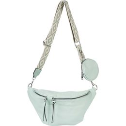 styleBREAKER Damen Umh&auml;ngetasche "Halbmond Crossbody Bag Set 3-Teilig", gr&uuml;n, 100% Polyurethan PU. Futter: 100% Polyester PES., unifarben, Taschen