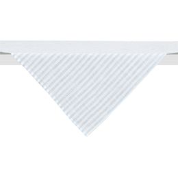 Tischdecke OTTO HOME, B:90cm L:90cm, blau, Polyester, Tischdecken, "Marric", halbtransparente Tischdecke, Leinenoptik mit Streifen
