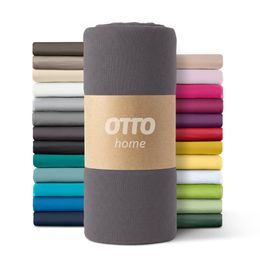 Spannbettlaken OTTO HOME, B:200cm L:200cm, grau, Microfaser-Jersey, Obermaterial: 100% Polyester, Bettlaken, "PAPRIKA Microfaser-Jersey,