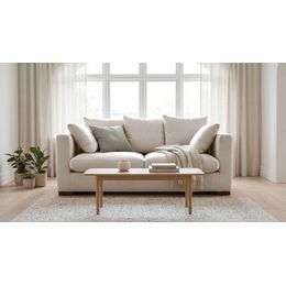 2-Sitzer OTTO HOME, B:175cm H:80cm T:113cm, beige, 100% PES, Sofas, "Coray", extra weich und kuschelig, F&uuml;llung mit Federn und Daunen