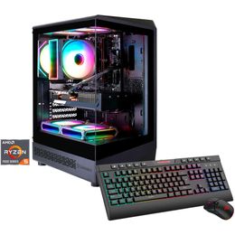 GAMEMAX Gaming-PC "VISTA COC AB 8203 AMD Ryzen 5 7500F 32GB DDR5 1TB SSD RX 9070", Microsoft Windows 11 Home (64 Bit), 32 GB RAM 1.000 GB SSDschwarz,