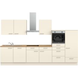 K&uuml;chenzeile Nobilia, B:360,3cm H:216,6cm T:60cm, wei&szlig;, Komplettk&uuml;chen-Sets, ""Touch I", NEU: individuell anpassbar mit gratis Profi-Beratung",