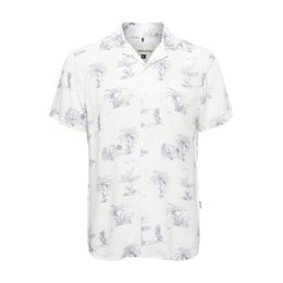 Blend Herren Kurzarmhemd "Kurzarmhemd BHShirt", wei&szlig;, Gr. XL, Obermaterial: 100% Viskose CV., Hemden