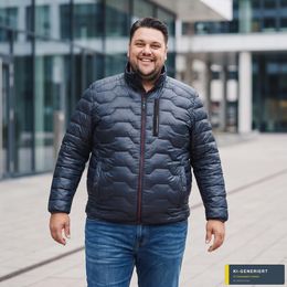 Herren Gro&szlig;e Gr&ouml;&szlig;en | s.Oliver Steppjacke, wasserabweisend Farbe blau Gr&ouml;&szlig;e: 4XL