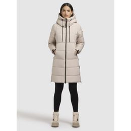 Khujo Damen Steppmantel "INDIE2", beige, Gr. L, unifarben, 100% Polyester, M&auml;ntel