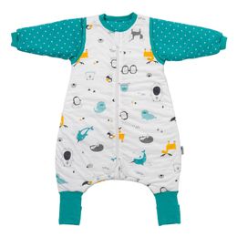 SCHLUMMERSACK Babyschlafsack "Schlafsack mit F&uuml;&szlig;en 2.5 Tog", L: 80cm, wei&szlig;, Schlafs&auml;cke