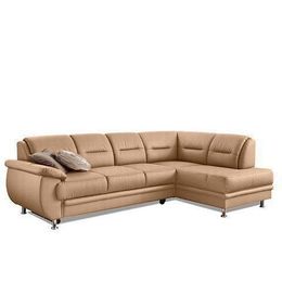 Sit & More Ecksofa SIT & MORE, B:250cm H:85cm T:164cm, braun, Luxus-Kunstleder;Kunstleder Softlux;NaturLEDER (echtes Rindleder)/Korpus passendes Kunstleder