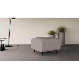 Polsterhocker OTTO HOME, B:70cm H:46cm T:70cm, grau, 100% Polyester, Hocker, "ARROS klein mit Wellenunterfederung, Ma&szlig;e B/T/H: 70/70/46 cm", passend
