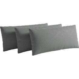 Sit & More Sofakissen SIT & MORE, B:60cm H:30cm T:12cm, grau, Stoff, Polsterauflagen, "Vanity, 2er-Set, B: 60 cm"