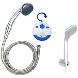 Kirchhoff Handbrause "SHOWER & SWING", B:11,5cm H:24cm, grau, Duschk&ouml;pfe, mit Duschradio