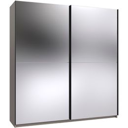 Kleiderschrank wimex, B:180cm H:198cm T:65cm, schwarz, Holzwerkstoff, Jugendzimmer, Schr&auml;nke, "Mugano, B/T/H 135 oder 180/65/198cm, Made in Germany",