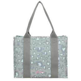 Damen Henkeltasche "Tote Shopper Leo", Fritzi aus Preussen, grau, Baumwolle, Taschen, im exotischen Design