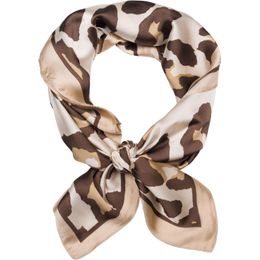 styleBREAKER Damen Modetuch "Halstuch mit Leoparden Muster", beige, Modisch, Obermaterial: 100% Polyester PES., Modet&uuml;cher