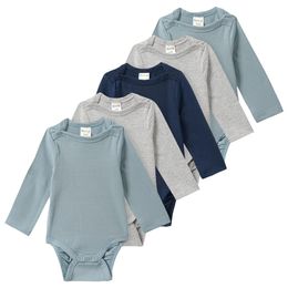 Topomini 5 Baby Bodys im Farb-Mix