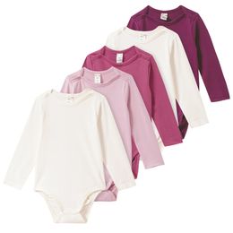 Topomini 5 Baby Bodys im Farb-Mix