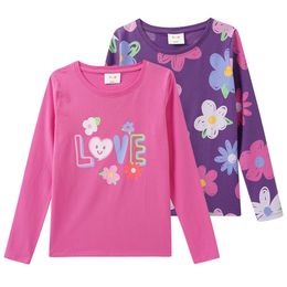 Yigga 2 M&auml;dchen Langarmshirts im Set