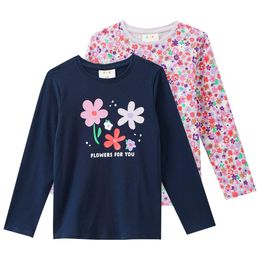 2 M&auml;dchen Langarmshirts im Set