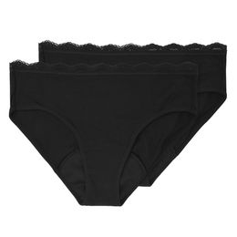 Gina Benotti 2 Damen Perioden-Slips mit Spitze