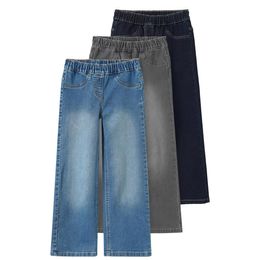 Topolino 3 M&auml;dchen Wide-Leg-Jeans mit Stretch-Bund