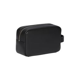 Calvin Klein Kulturbeutel "RAISED DOPP KIT", schwarz, Lederimitat, unifarben, Taschen, Unisex Kosmetiktasche, Minibag mit Handschlaufe