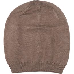 styleBREAKER Damen Strickm&uuml;tze "Feinstrick Beanie M&uuml;tze Uni Doppellagig", grau, Modisch, Obermaterial: 80% Polyacryl PAN. 20% Wolle WO., M&uuml;tzen
