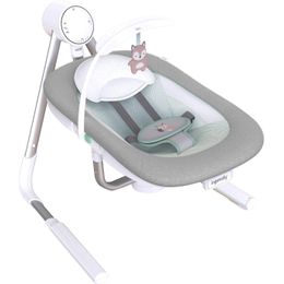 Ingenuity Baby Babywippe "AnyWay Sway Dual-Direction Portable Swing &ndash; Ray", grau, Kunststoff, Metall, Babywippen, mit Sound-Effekt