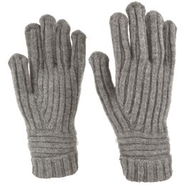 styleBREAKER Damen Strickhandschuhe "Strickhandschuhe mit Rippenmuster", grau, Modisch, Obermaterial: 65% Polyacryl PAN. 35% Wolle WO., Handschuhe