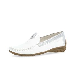 Gabor Damen Mokassin "Mokassin", Gr. 40, wei&szlig;, Schuhe