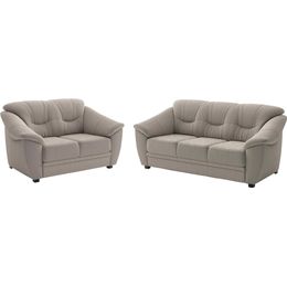 Sit & More Polstergarnitur SIT & MORE, H:90cm T:90cm, beige, Sitzm&ouml;bel-Sets, "Savona", Set: 2- & 3er-Sofa, mit Federkern