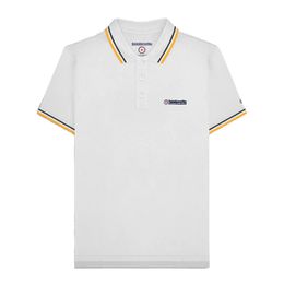 Lambretta - "SS25" Poloshirt f&uuml;r Herren (Wei&szlig;/Schwarz)