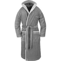 Normani Long Bathrobe female size M Grey / Dark grey