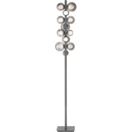NEUHAUS PURE LED Stehlampe "PURE Popup", 12, H: 160cm, 1 Stk., grau, Wohnzimmer, Leuchten, Stufenloses dimmen, CCT, Tastdimmer, Memoryfunktion
