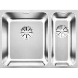 Edelstahlsp&uuml;le Blanco, B:44cm H:19cm T:59cm, silber, Edelstahl, K&uuml;chensp&uuml;len, "SOLIS 340/180-IF", zum wechselseitigen Einbau geeignet