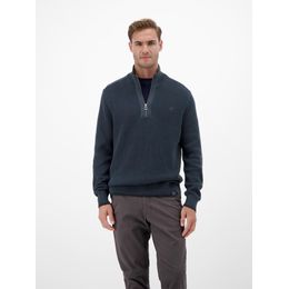 Lerros Herren Strickpullover "Herren Troyer - casual, modisch und bequem", blau, Gr. XXXL, 100% Baumwolle, Pullover