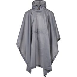Brandit Outdoorjacke "Brandit Herren Ripstop Poncho", grau, unifarben, 100% Polyester, Jacken