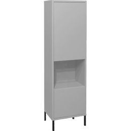 M&auml;usbacher Vitrine M&Auml;USBACHER, B:41cm H:145cm T:32cm, grau, Schr&auml;nke, "Bonnie", Vitrine mit Quadratgestell
