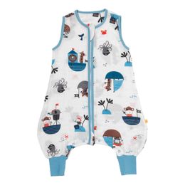 SCHLUMMERSACK Babyschlafsack "Schlafsack mit F&uuml;&szlig;en 0.5 Tog", L: 80cm, blau, Schlafs&auml;cke