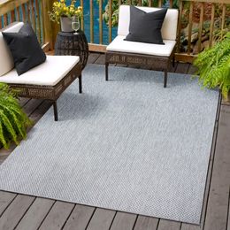 Outdoorteppich Sanat, B:240cm H:10mm L:330cm, grau, Kunstfaser, Teppiche, "Melissa 8000 , auch in Rund erh&auml;ltlich", Kurzflor, In -und Outdoor