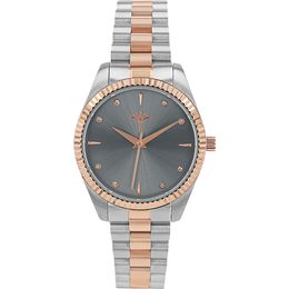 JOOP! JOOP Damen Quarzuhr, silber, Armbanduhren, Armbanduhr, Damenuhr, Edelstahlarmband, analog, Zirkonia (synth.)