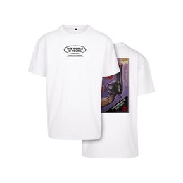 Herren T-Shirt "Upscale by Mister Tee Herren Money Maker Oversize Tee"wei&szlig;, Gr. S, UPSCALE BY MISTER TEE, unifarben, 100% Baumwolle, Shirts
