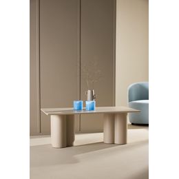 Couchtisch VENTURE HOME, B:60cm H:45cm T:120cm, beige, Wohnzimmer, Tische, "Olivia, rechteckiger Couchtisch, modern & elegant, 120 &times; 60 cm",