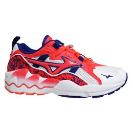 Mizuno Sport Style Wave Rider 1 Wei&szlig;e/rote Trainer - Herren