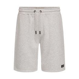 Blend Herren Sweatshorts &raquo;BL-Shorts&laquo; Relaxed Fit, mit Kordelverschluss, aus Baumwolle und Polyester grau L, N-Gr