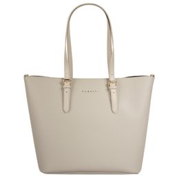 Bugatti Damen Shopper "ELLA SAFFIANO", beige, Polyurethan (PU), Taschen