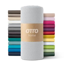 Spannbettlaken OTTO HOME, B:120cm L:200cm, grau, Microfaser-Jersey, Obermaterial: 100% Polyester, Bettlaken, "PAPRIKA Microfaser-Jersey,