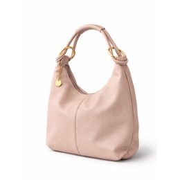 Damen Schultertasche "Bella", Collezione Alessandro, beige, Leder, Taschen, aus Leder, Made in Italy