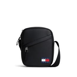 Tommy Jeans Damen Umh&auml;ngetasche "TJM DAILY PU REPORTER", schwarz, Lederimitat, Taschen, Schultertasche, Crossbodybag mit Logoaufn&auml;her
