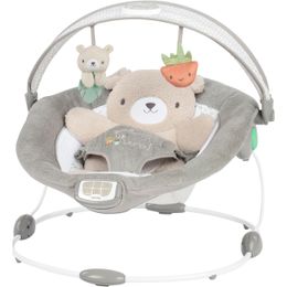 Ingenuity Baby Babyschaukel "InLighten Bouncer - Nate ", grau, Kunststoff, Metall, Stoff, Babywippen, mit Licht und Sound