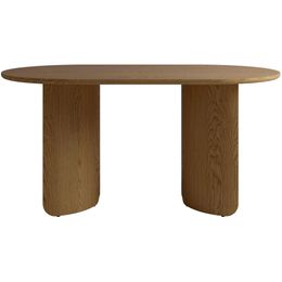 Sch&ouml;ner Wohnen Kollektion Esstisch, B:160cm H:76cm T:90cm, braun, SCH&Ouml;NER WOHNEN-KOLLEKTION, Wohnzimmer, Tische, "GRIMSTAD", in 160 cm oder 200 cm, mit variabel montierbarem