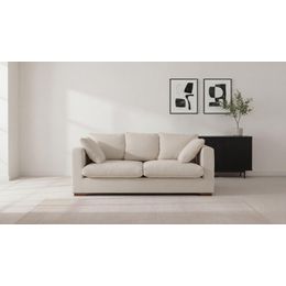 2-Sitzer OTTO HOME, B:175cm H:80cm T:113cm, beige, 92% PES, 8% Nylon, Sofas, "Comfy", extra weich und kuschelig, F&uuml;llung mit Federn und Daunen